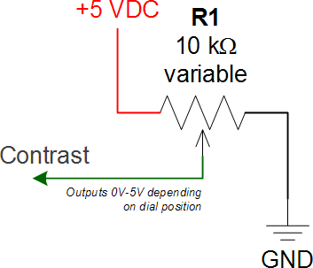 Adjustable Contrast and LCD Module Backlighting - Robot Room