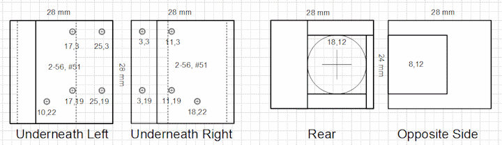 Faulhaber Motor-Mounting Block - Robot Room