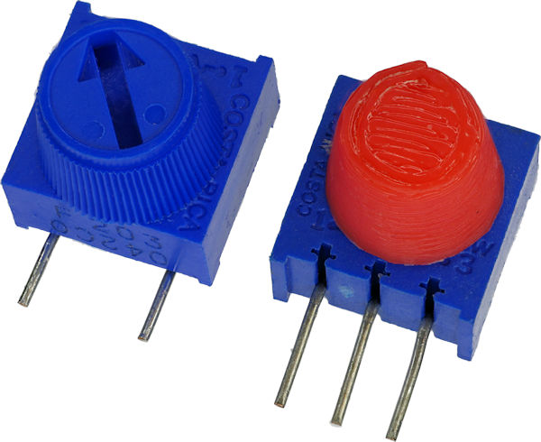 3D Printed Trimpot Dial - Robot Room